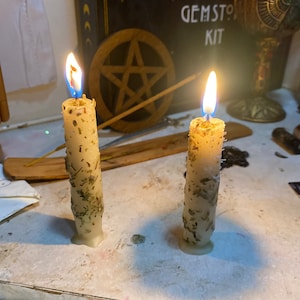 King Clauneck Ritual Candle 2 Pack 100% Beeswax Hand Dipped - Etsy Canada
