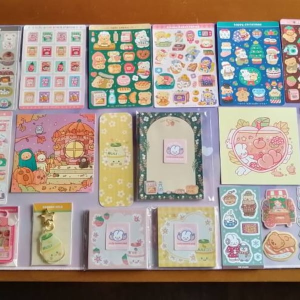 A5,A6 Cozy Bakery Memopad With a Cardboard Backing / Cute, Kawaii ...