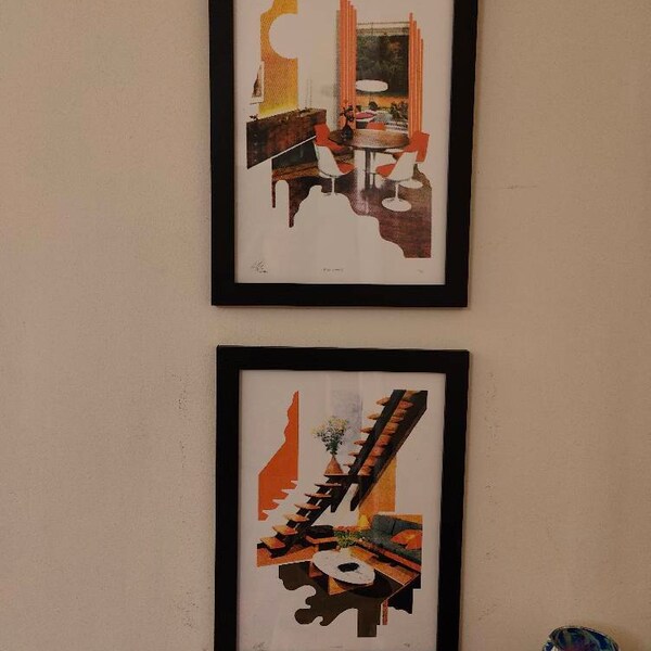 CMYK Screenprint , Psychedelic Collage - Etsy