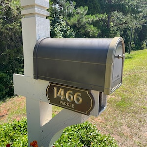11 X 10 Mailbox House Number Sign, Mailbox Number, Realtor Closing Gift ...