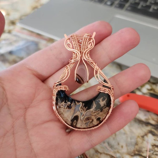 Molly Moon Pendant Tutorial. Wire Wrap Pdf Tutorial Download. Many ...