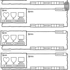 Dnd Printables Complete Collection , All of Our Dnd Printable in One ...