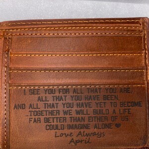 Gift for Boyfriend, Personalized Mens RFID Wallet, Gifts for Him ...