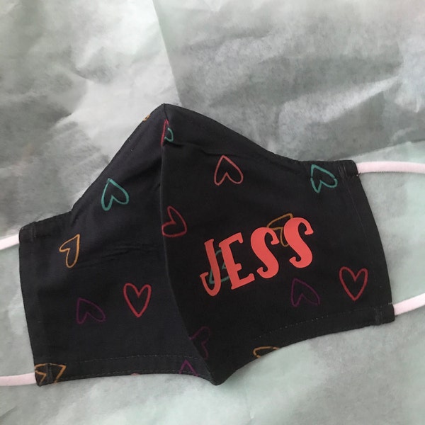 Personalized Kids Face Mask - Etsy