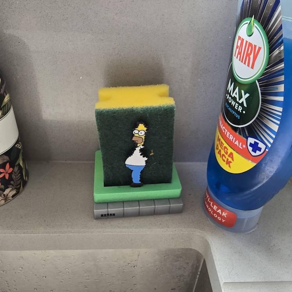 Homer Simpson Sponge Holder - the Simpsons Bush Meme Gift - High ...