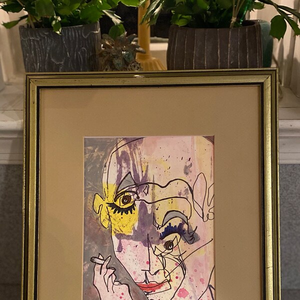 Ghost Painting | Dreaming or Drowning? Goth, Spooky, Gothic Wall Art ...