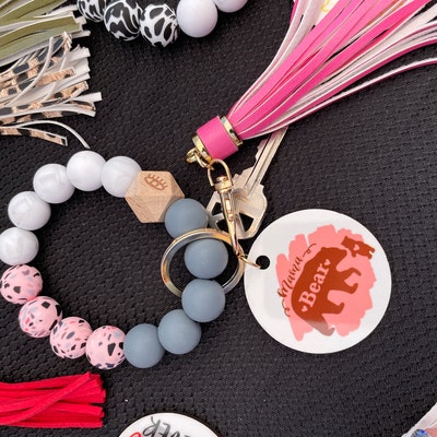 Mom Keychain Svg Bundle,mom Life Keychain,mom Keychain Design,round ...