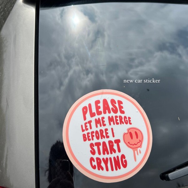 Surviving and Vibing 6" Round Circle Bumper Sticker | Millennial Gen Z ...