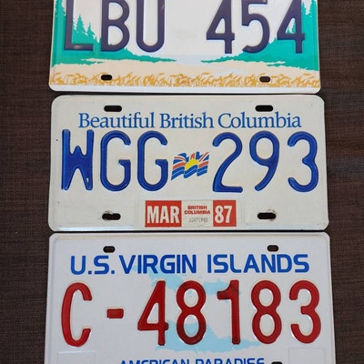 Complete Set of 50 State US License Plates craft Condition - Etsy