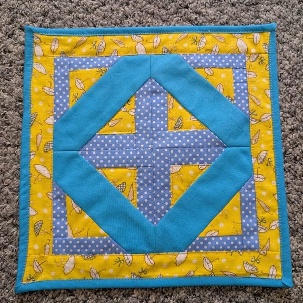 Foundation Paper Piecing Pattern – FPP Quilt Block – Geometric Diamond ...