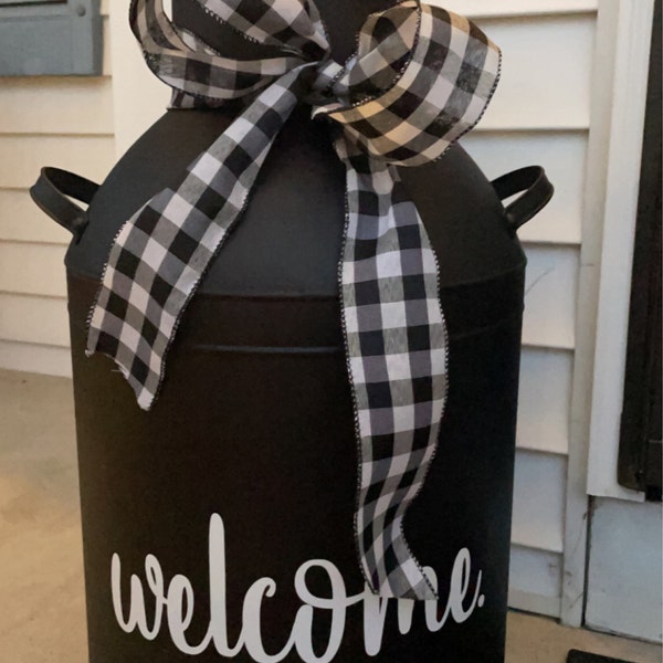 Welcome | Vinyl Decal | Farmhouse Door | Farmhouse Welcome | Vinyl ...