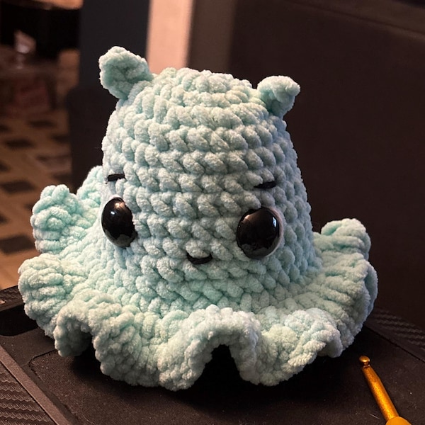 PATTERN: No Sew Dora the Dumbo Octopus - Amigurumi Octopus Pattern ...