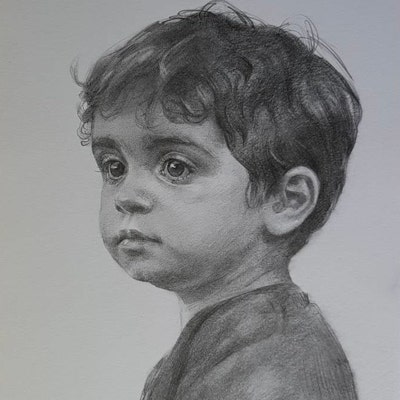 A4 Drawing Based on a Photo of a Person, Ideal Gift Idea - Etsy