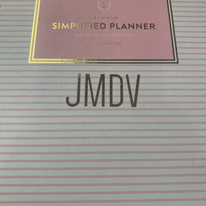 Simplified Planner Monogram Decal Sticker Weekly Simplified Planner ...