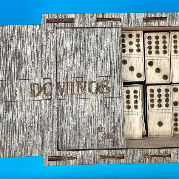 Laser Cut Domino Set & Mexican Train Hub: SVG, Lightburn Files - Etsy