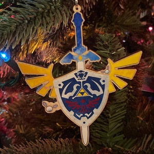 Legend of Zelda Ornament Wooden Christmas Ornament Legend of Zelda ...