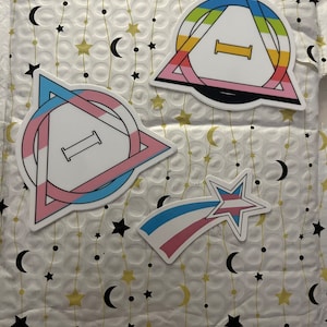 Therian Theta Delta Symbol Pride/lgbtq+ 3'x3' Stickers - Etsy