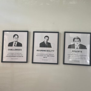 Michael Scott Philosophy Quote Poster / the Office TV Show / Popular TV ...