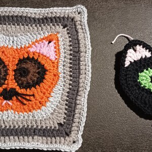 Cat Face Granny Square - Etsy