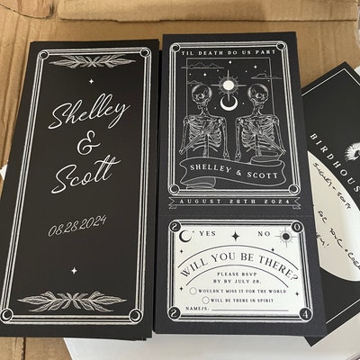 Printable Tarot Card Invitation, Personalised Invitation for Wedding ...