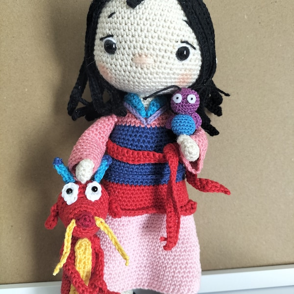 Crochet Pattern Doll Mulan, ENG Pdf Amigurumi - Etsy
