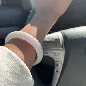 Albite Jadeite Jade Bangle Bracelet 56.7mm True Lavender - Etsy