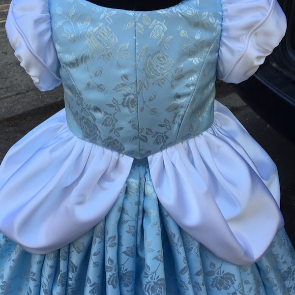 Floral Rose Jacquard Satin Fabric - BABY BLUE - 60" Width Sold by the ...