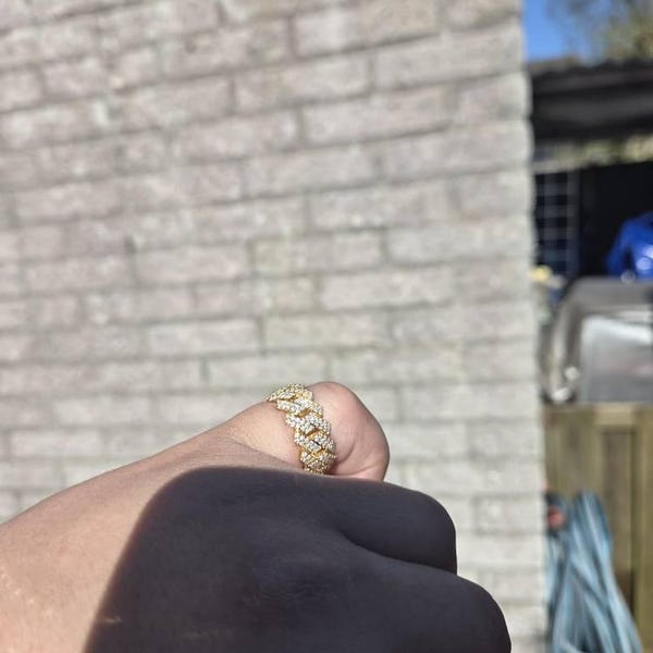 Iced Out Black Moissanite King Crown Ring Real VVS Moissanite Hip Hop ...
