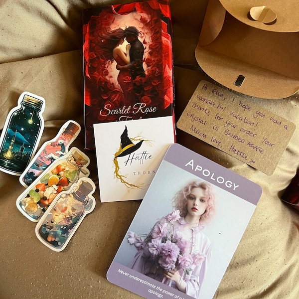 Scarlet Rose Love Tarot & Lenormand • 2 Deck Special Bundle • Hattie ...