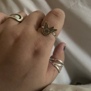 Chibi Mothman Ring Cryptid Jewelry Cute Moth Ring - Etsy