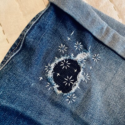 Sashiko Inspired Mending Kit Modern Visible Mending Tool Set - Etsy