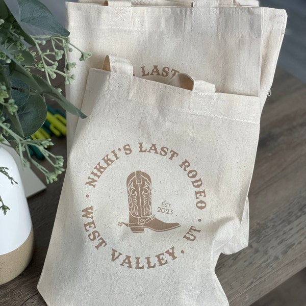 Brides Last Rodeo Tote - Rodeo Bachelorette Party - Brides Last Ride ...