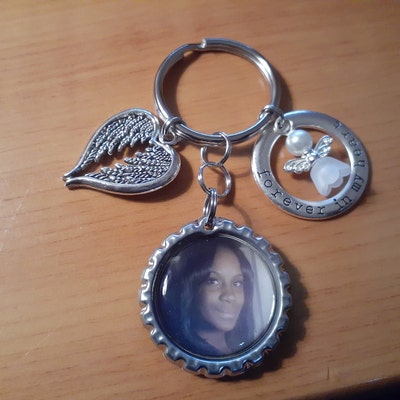 Remembrance Keychain Memorial Gift Memorial Keyring Photo Memorial Gift ...