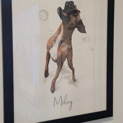 Pet Portrait Custom MULTI Pet Portrait Pet Painting Multi Dog Portrait ...
