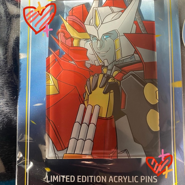 Large Acrylic Deco Pins - Transformers Knockout Breakdown / Rodimus ...