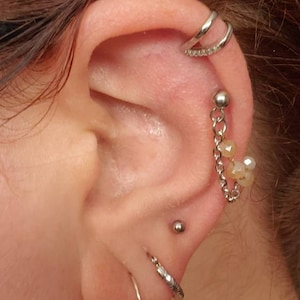 Om Dangle Cartilage Earring Helix Earring 20g 16g Ear | Etsy