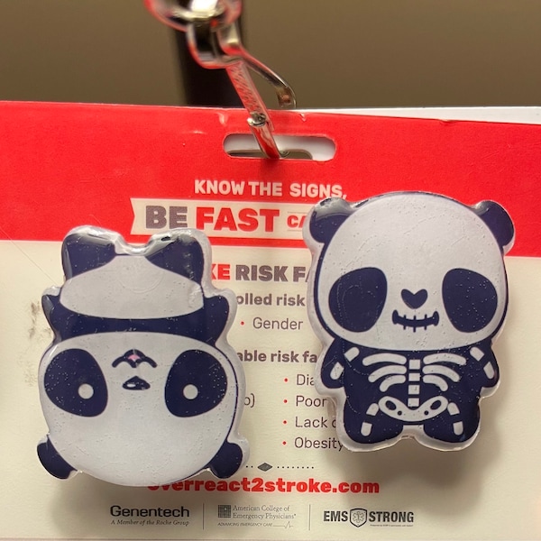 Skeleton Panda Xray Marker Set - Etsy