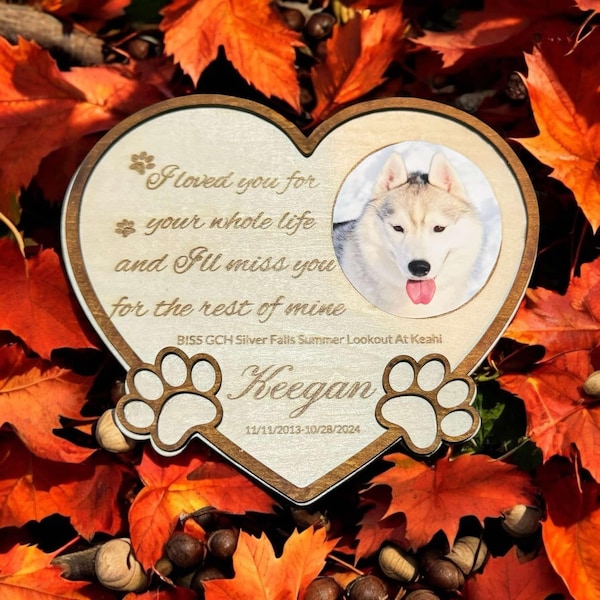 Personalized Custom Pet Loss Sign SVG, Dog Memorial Sign Svg, Loss of ...