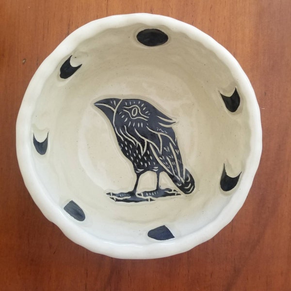 Crow and Thistle Altar - Wall Hanging Piece - Personal Shrine - Ceramic ...