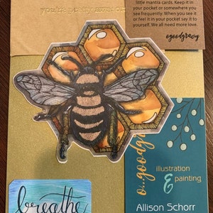 4 Inch Vinyl Bee Sticker - Etsy