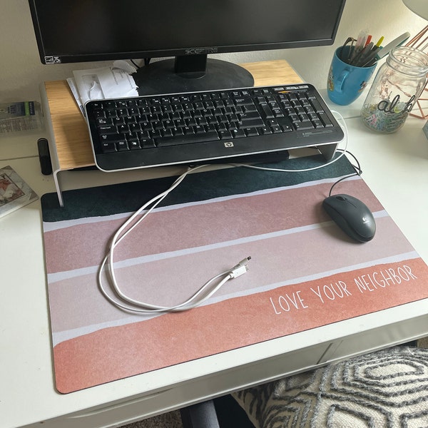 Cow Print Desk Mat, Custom Desk Pad, Animal Pattern Mouse Pad, Xxl Desk ...