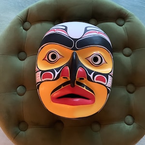 Killer Whale Mask Orca Native American Shaman's Ceremonial Hand Carved ...