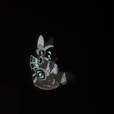 Glow in the Dark Protogen Pins - Etsy
