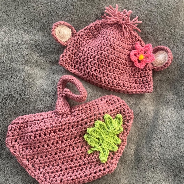 CROCHET PATTERN Baby Honey Bear Outfit, Pooh Bear, Sizes 0-12 Months ...