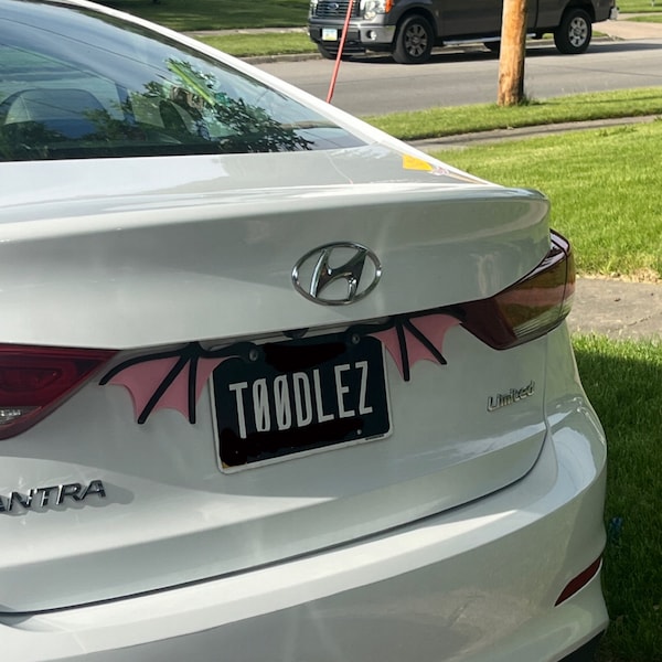 License Plate Bat Wings (universal Fit) - Etsy