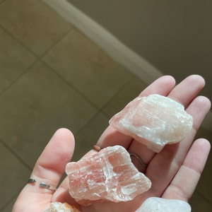 Strawberry Calcite Rough Calcite Raw Red Calcite Crystal Healing ...