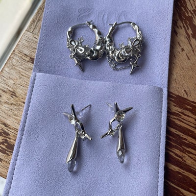 Coquette Heart Locket Bow Necklace Y2k Angel Wings Choker Angelic ...