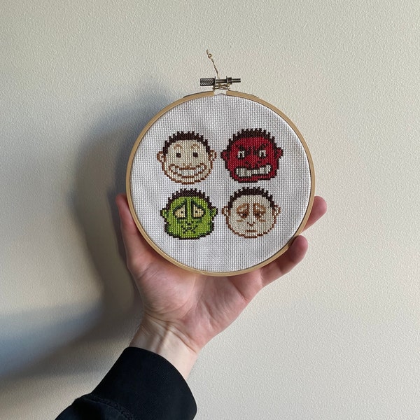 Pattern: Rollercoaster Tycoon Scrambler Twist Cross-stitch | PDF ...