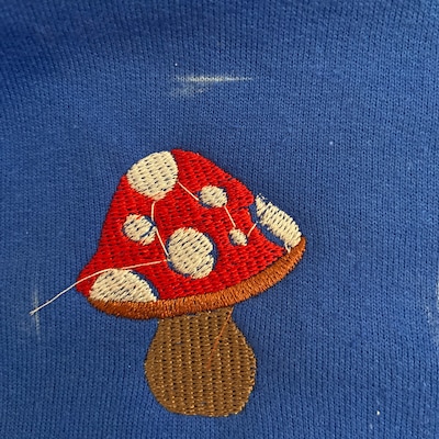 Mushroom Mini Embroidery Design, Mushroom Filled Stitch, Mushroom ...