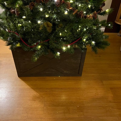 Barnwoodusa Christmas Tree Collar Wood Tree Skirt Variation Farmhouse ...